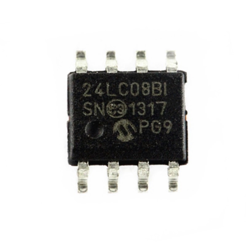 24LC08BT/SN, 24LC08BI, Eeprom Serial-I2C 8K-bit 4Block x 256x8 3.3V/5V