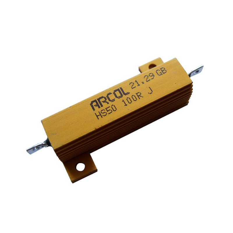 HS50 100R J, 100R 50W Alüminyum Direnç