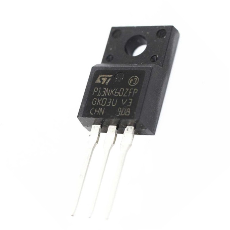 STP13NK60ZFP, P13NK60ZFP, N-Ch 600V 13A TO-220FP Mosfet Transistör