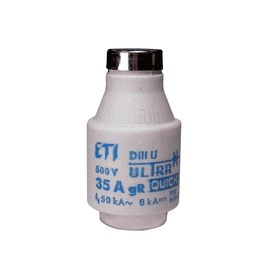 ETI 004323001, 35A 500V gR Ultra Quick D-III (E33) Buşon Sigorta