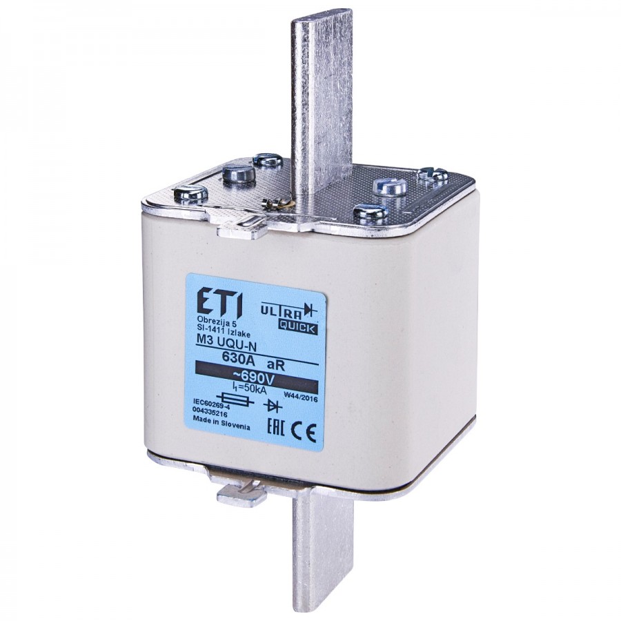 ETI 004335216, NH3 690V 630A aR Ulta Quick Bıçaklı Sigorta