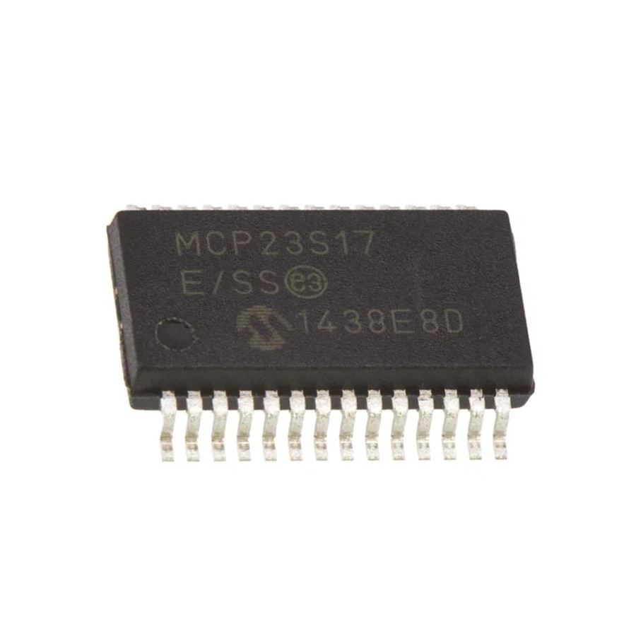 MCP23S17-E/SS, 10MHz 25mA 16 SPI Push-Pull SOP-28 SMD I/O Expander