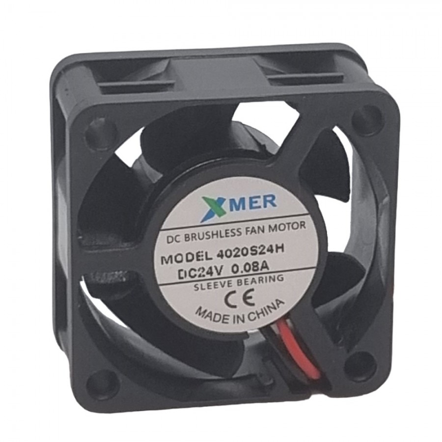 Xmer 4020S24H, 40x40x20mm 24VDC 0.08A 8000rpm 2 Kablolu Fan
