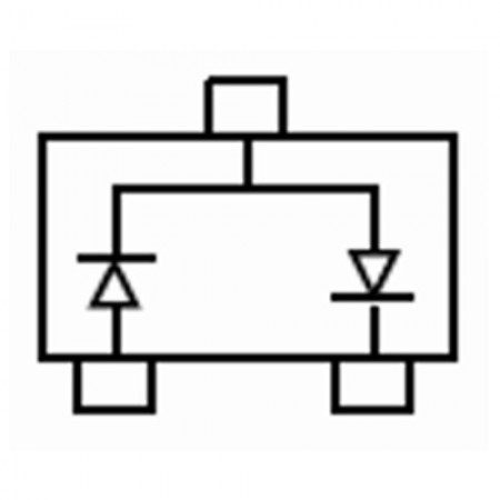 BAT54SW, 30V 200mA SOT-323 SMD Schottky Diyot