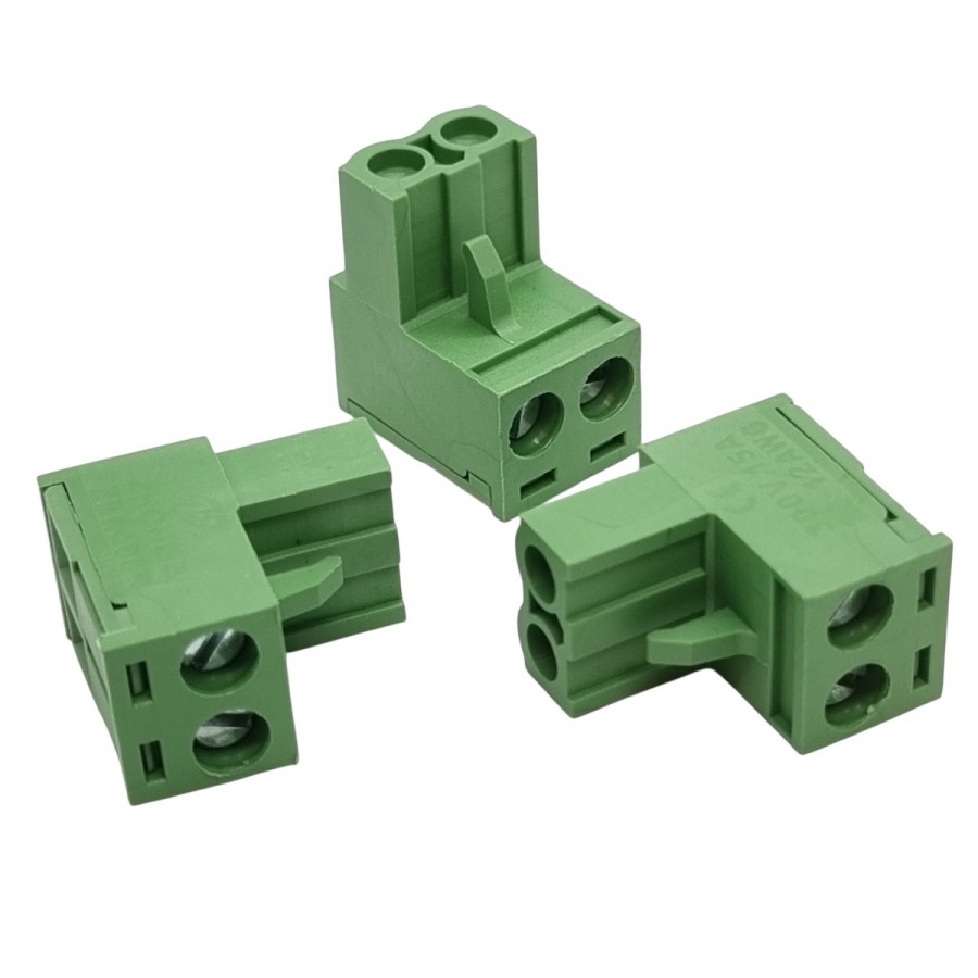 KF2EDGK-5.08-2P, 2'li 5.08mm 90' PCB Klemens, Kablo Montaj