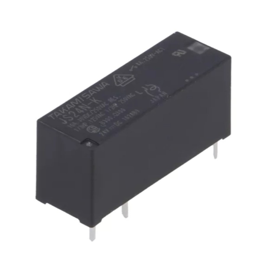 JS24N-K, 24VDC 8A SPDT (1 Form C) Röle, JS-24N-K