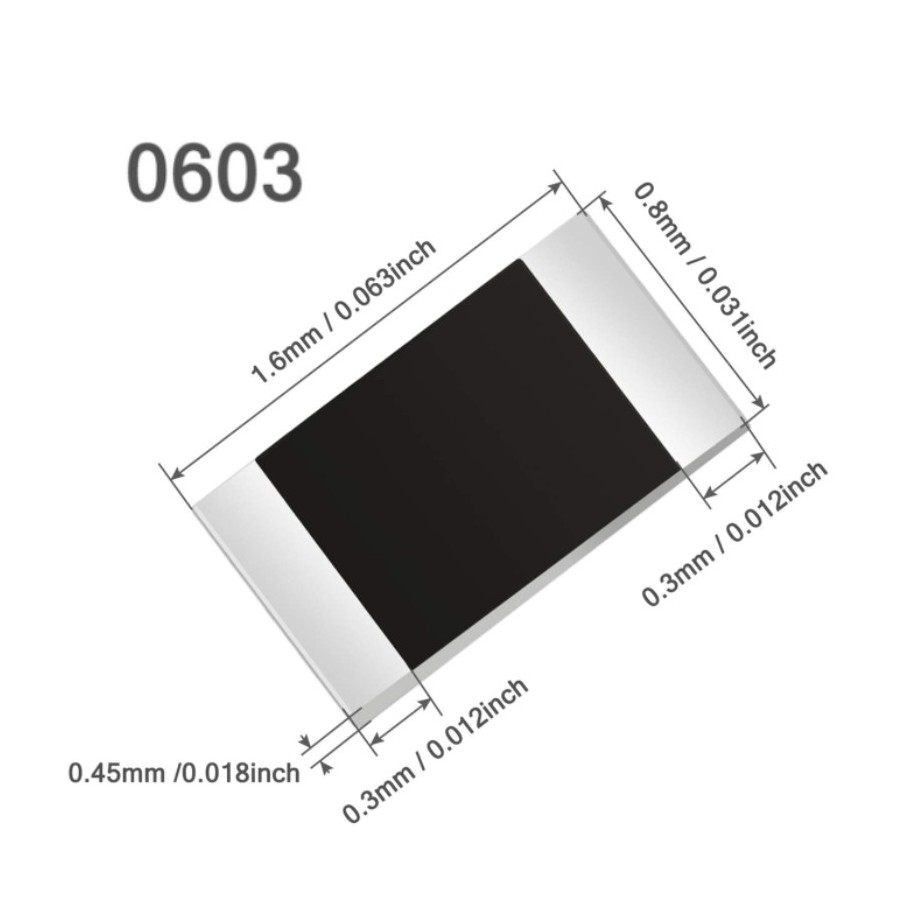 0 Ohm 0603 %5 SMD Direnç, (0R0 0603)