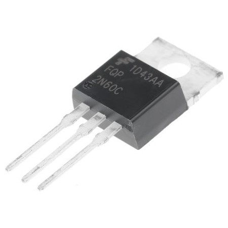 FQP2N60C, 2N60C, 2N60 N Kanal 600V 2A Mosfet TO-220 Transistör