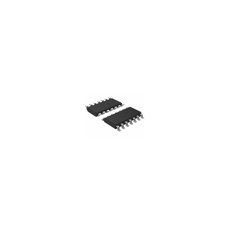 TLC5620CD, TLC5620C DAC 4-CH Resistor-String 8-bit SOIC-14
