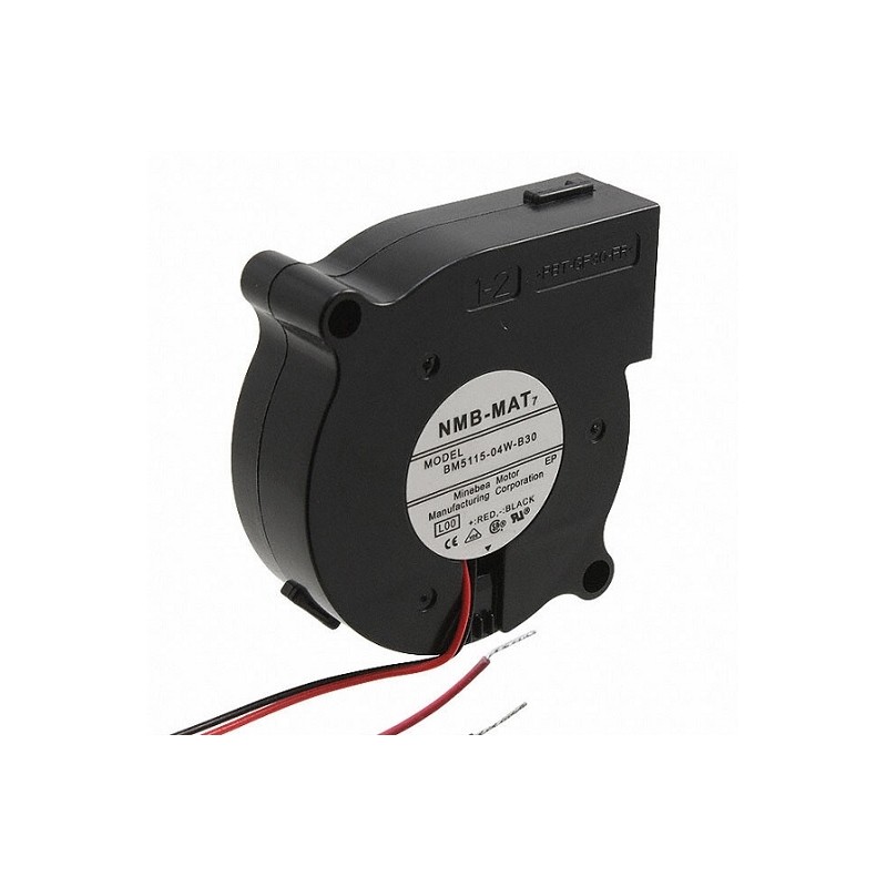 NMB-MAT BM5115-04W-B30-L00, 50x50x15mm 12VDC 0.08A 2 Pin Salyangoz Fan