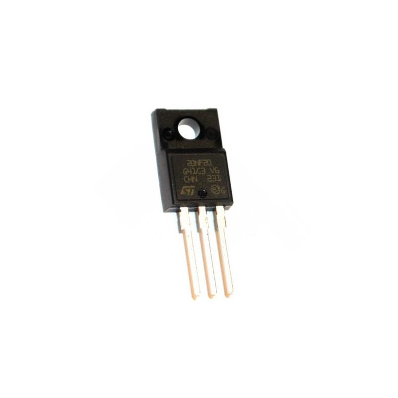 STF20NF20, 20NF20, 200V 18A 0.10Ω TO-220F Mosfet Transistör